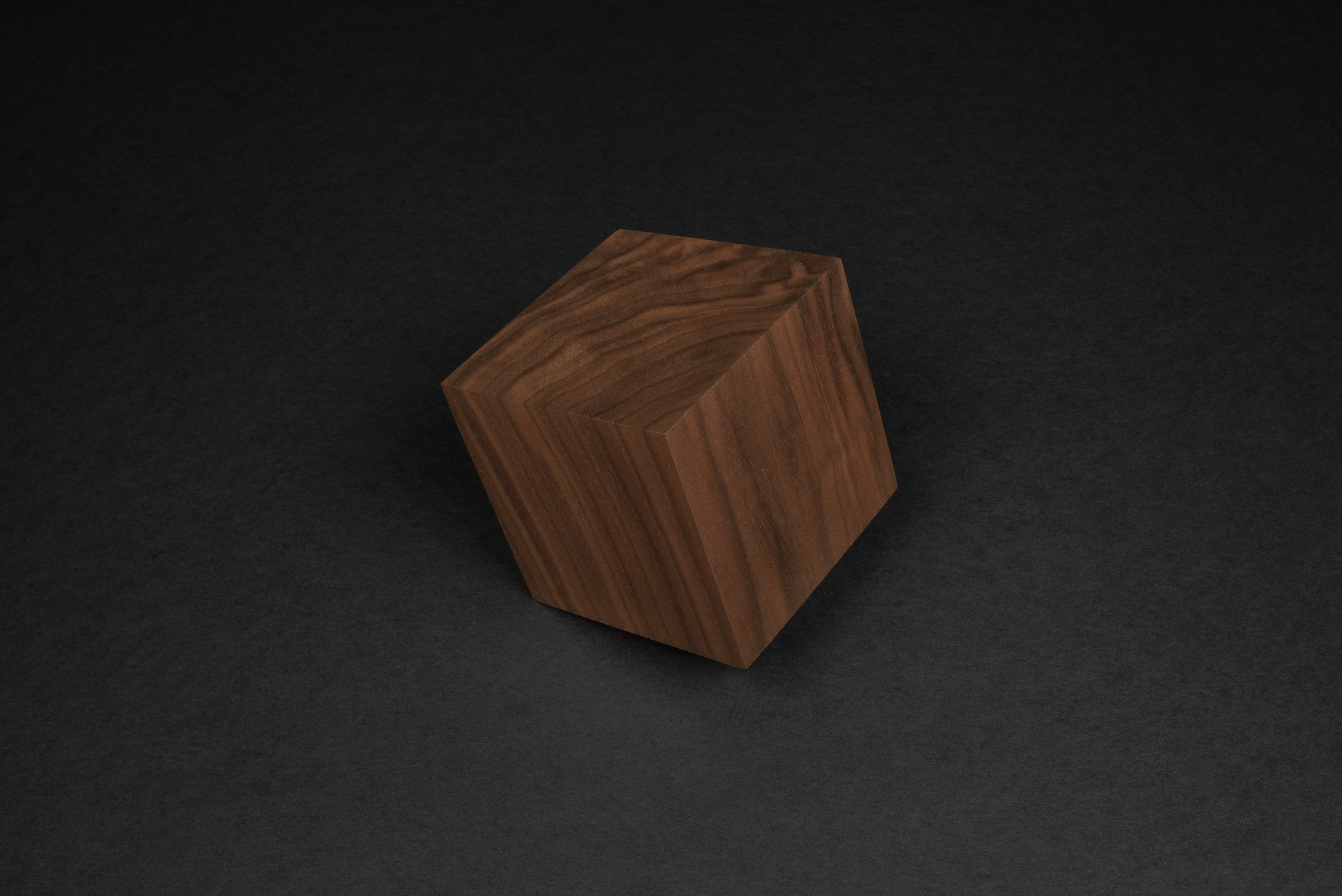 3.5" X 3.5" Walnut Square Block Cube - Etsy
