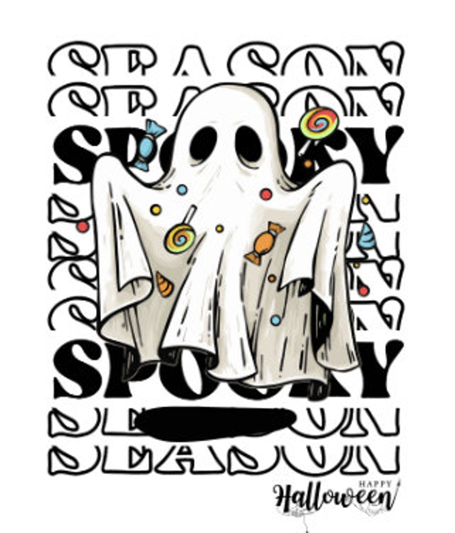 Spooky Season Ghost SVG PNG JPG Instant Download - Etsy