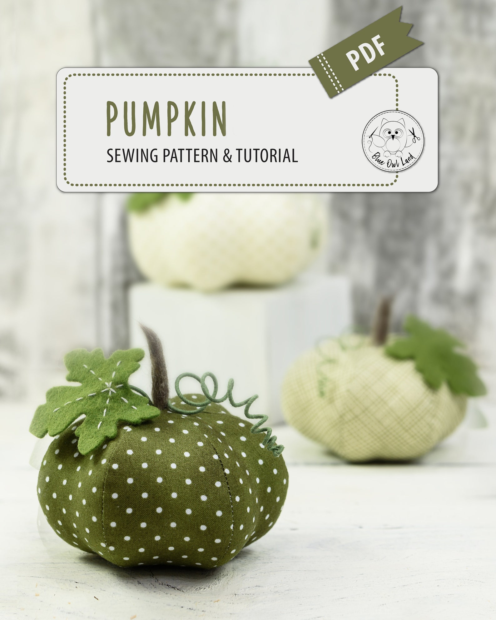 PUMPKIN PDF Sewing Pattern Tutorial. Pumpkin Pincushion. | Etsy