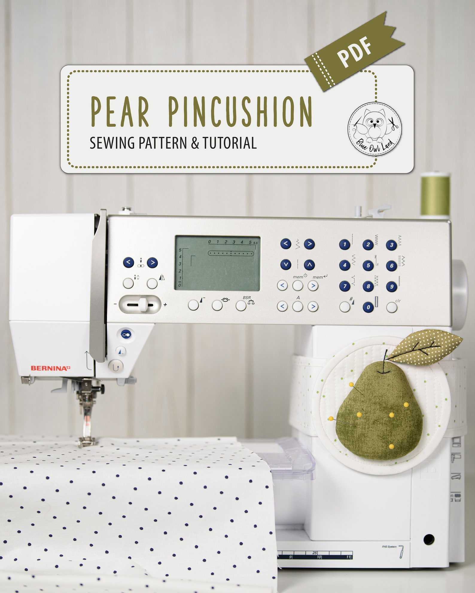 PEAR PINCUSHION PDF Sewing Pattern Tutorial. Pear Pattern. Sewing ...