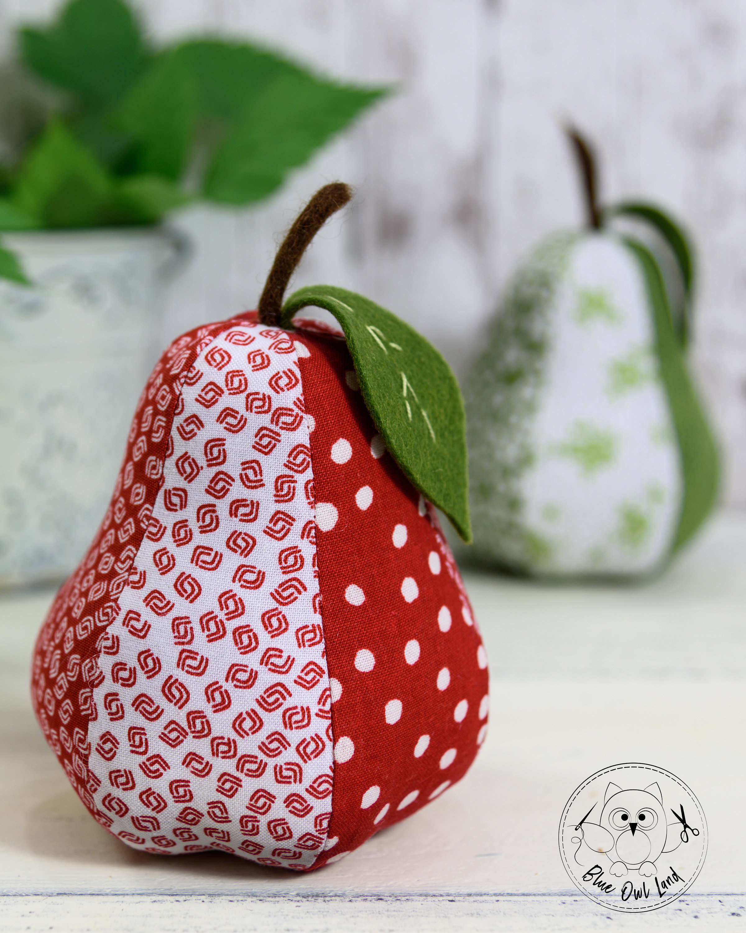 PEAR PDF Sewing Pattern Tutorial. Pear Pattern. Pincushion Pattern ...
