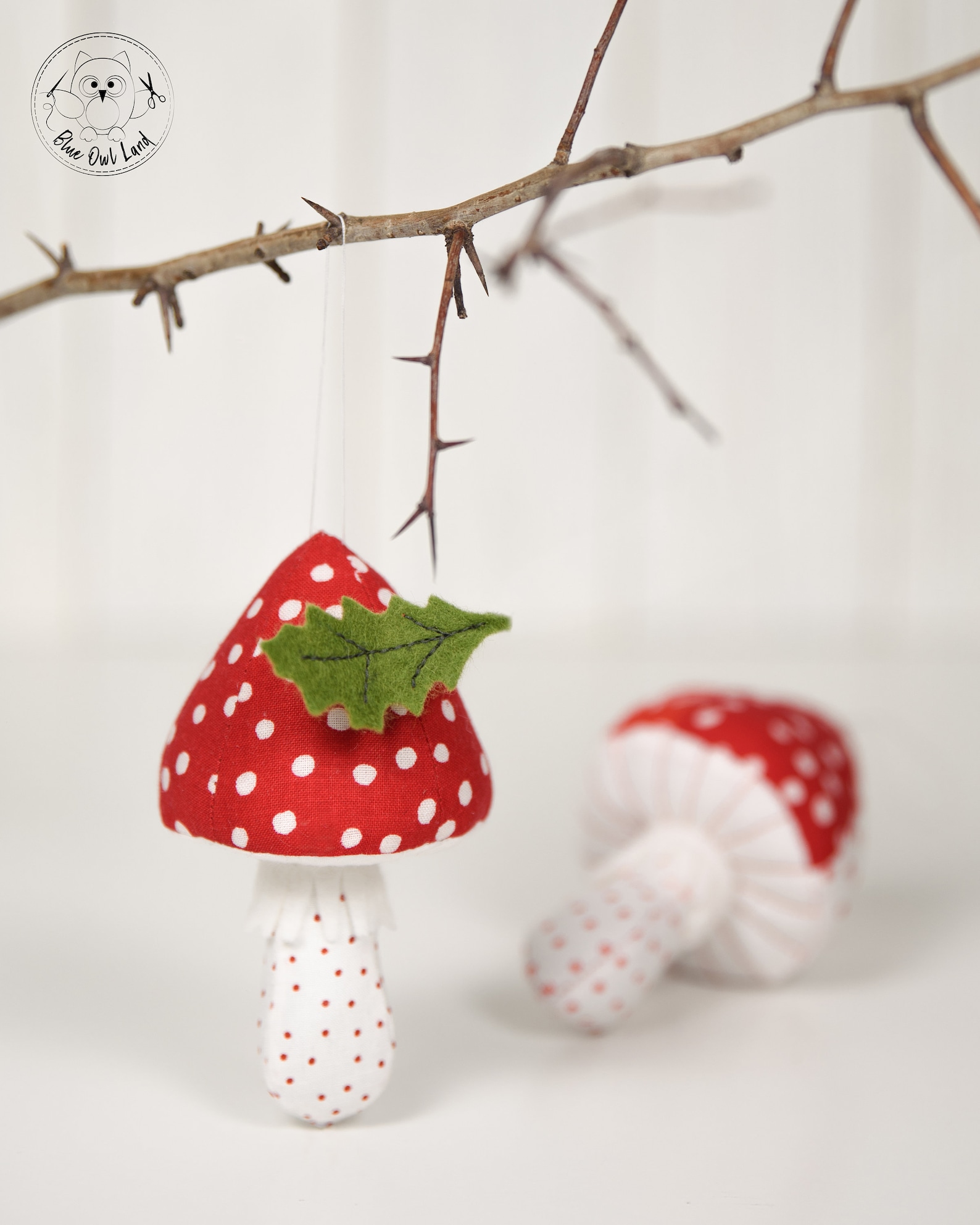 MUSHROOM and LEAVES Sewing Pattern. PDF Pattern and Tutorial. - Etsy