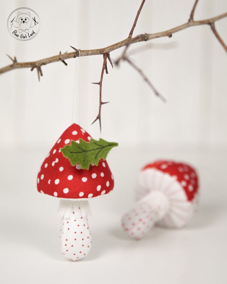 MUSHROOM and LEAVES Sewing Pattern. PDF Pattern and Tutorial. - Etsy