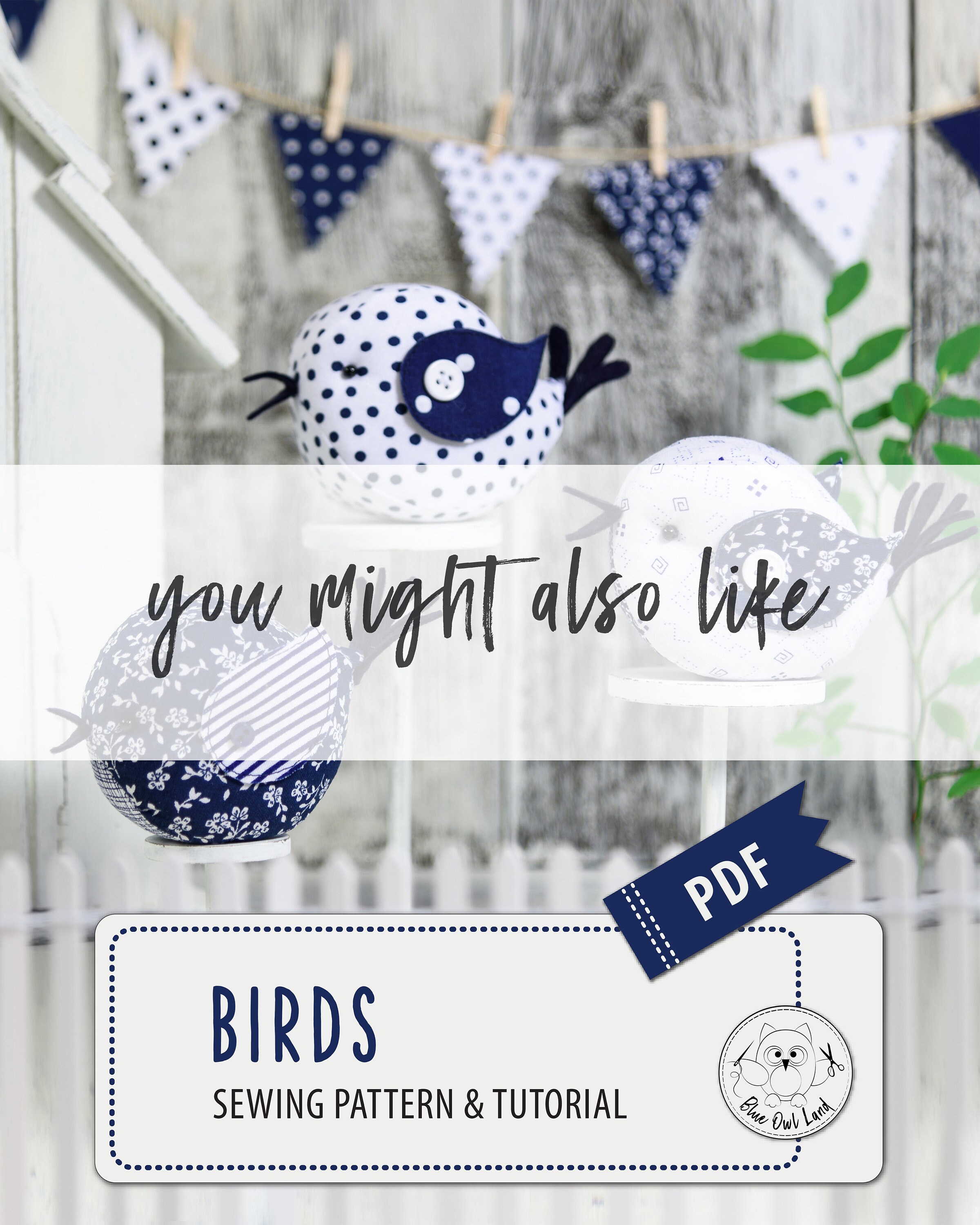 BABY OWL PDF Sewing Pattern Tutorial. Owl Sewing Pattern. Owl Patchwork ...