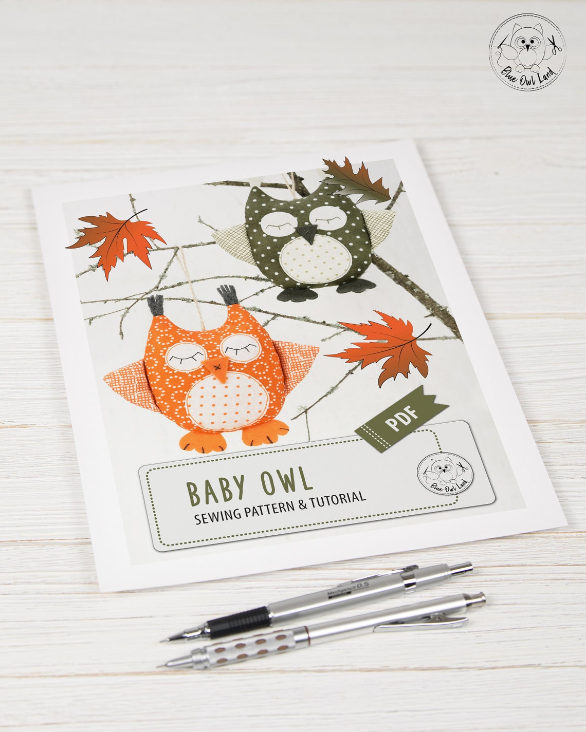 BABY OWL PDF Sewing Pattern Tutorial. Owl Sewing Pattern. Owl Patchwork ...