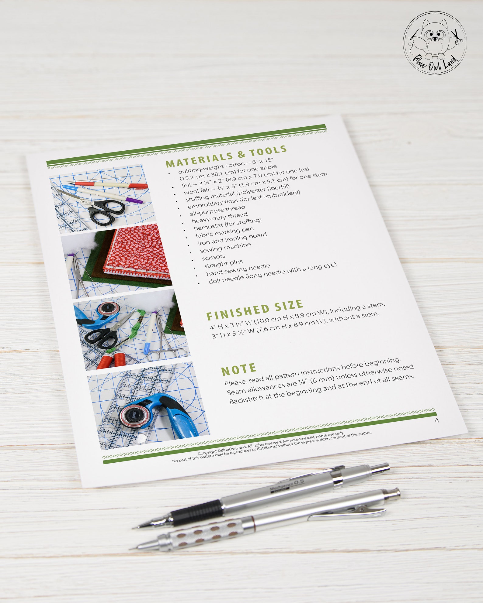 APPLE PDF Sewing Pattern Tutorial. Pin Cushion Pattern. Pdf - Etsy