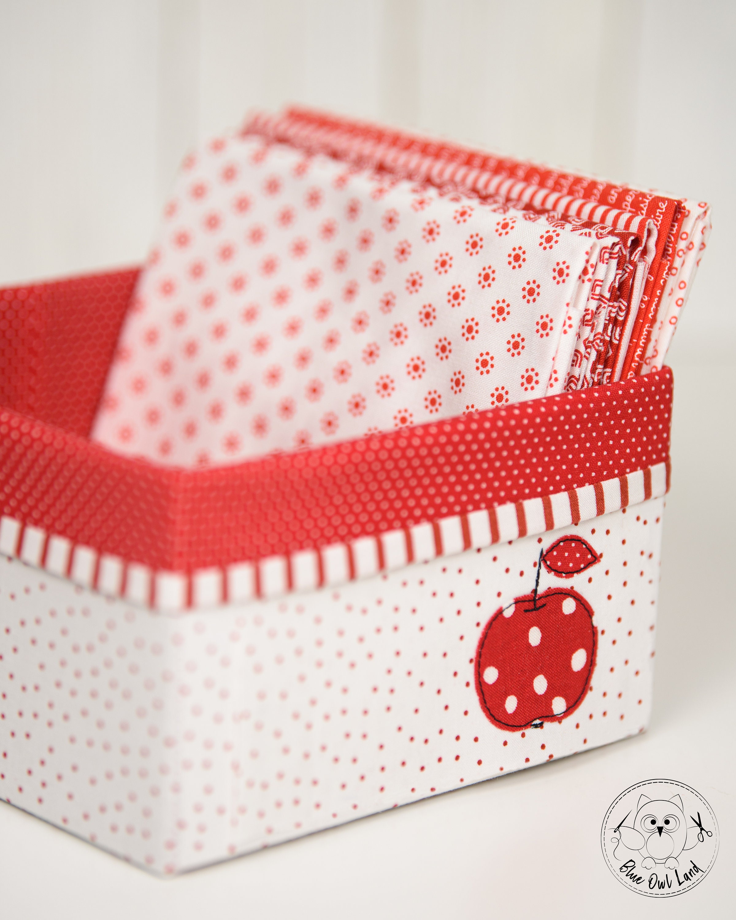 FABRIC BASKETS With APPLIQUE Pdf Sewing Pattern. Pdf Pattern and ...