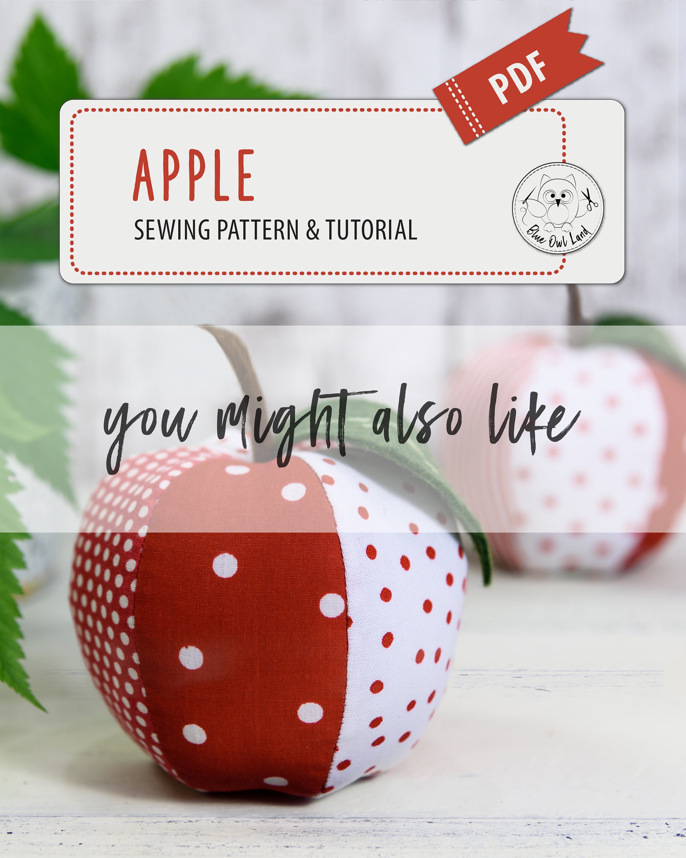 PEAR PDF Sewing Pattern Tutorial. Pear Pattern. Pincushion | Etsy UK