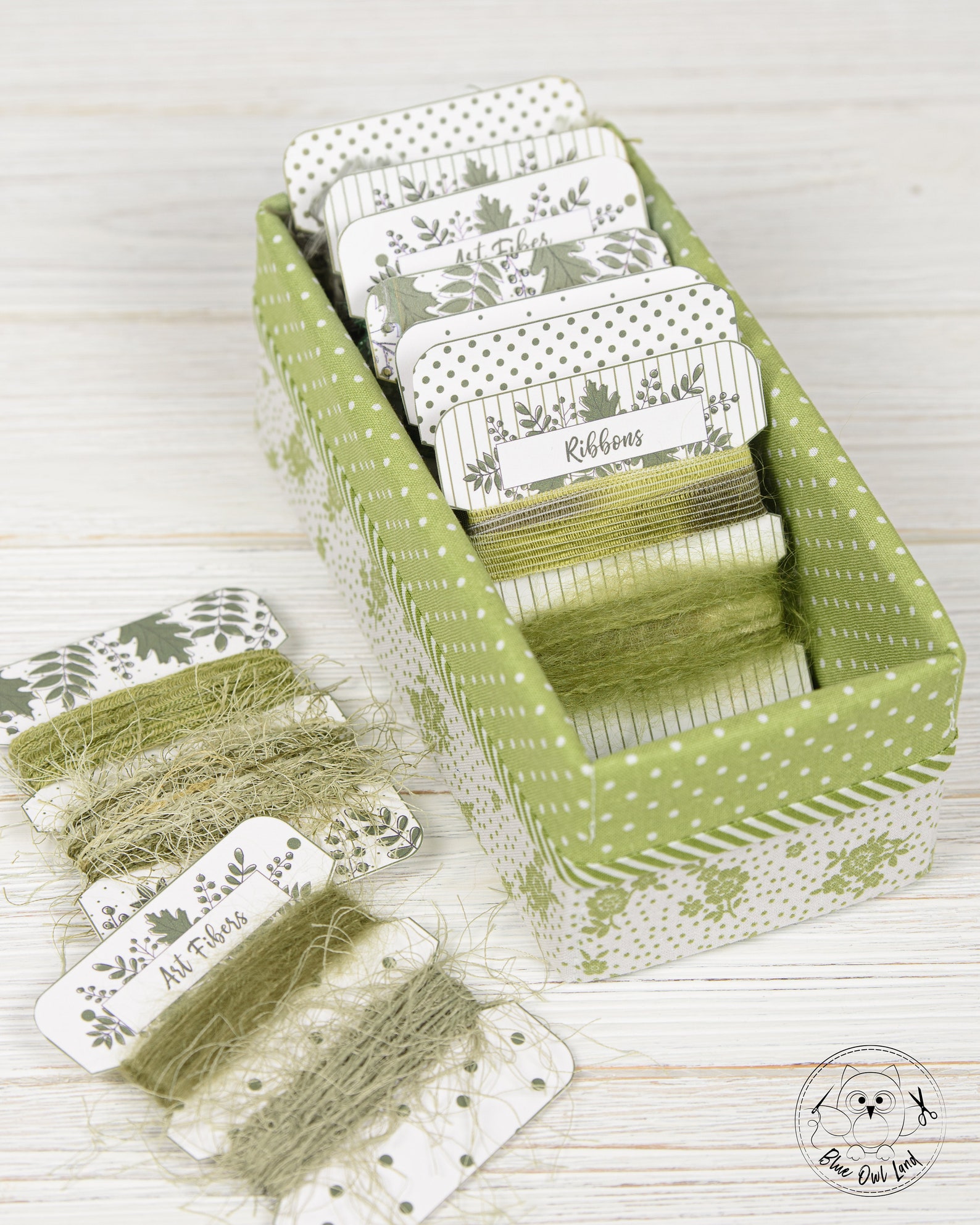 FABRIC BASKETS and Ribbon CARDS Sewing Pattern. Pdf Pattern and ...