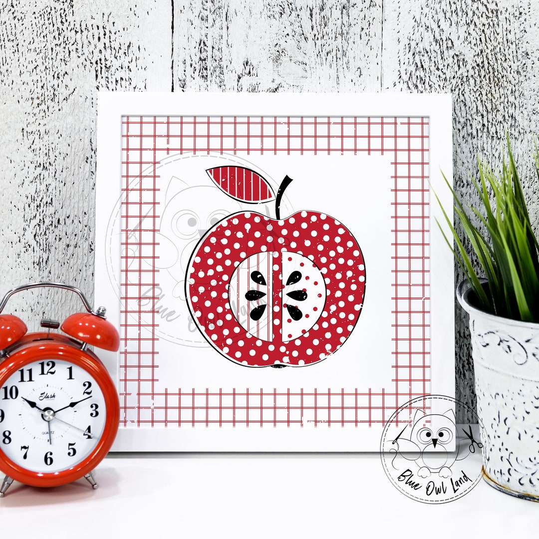 APPLE. Apple Printable Wall Art. Apple Printable Wall Decor. Home Decor ...