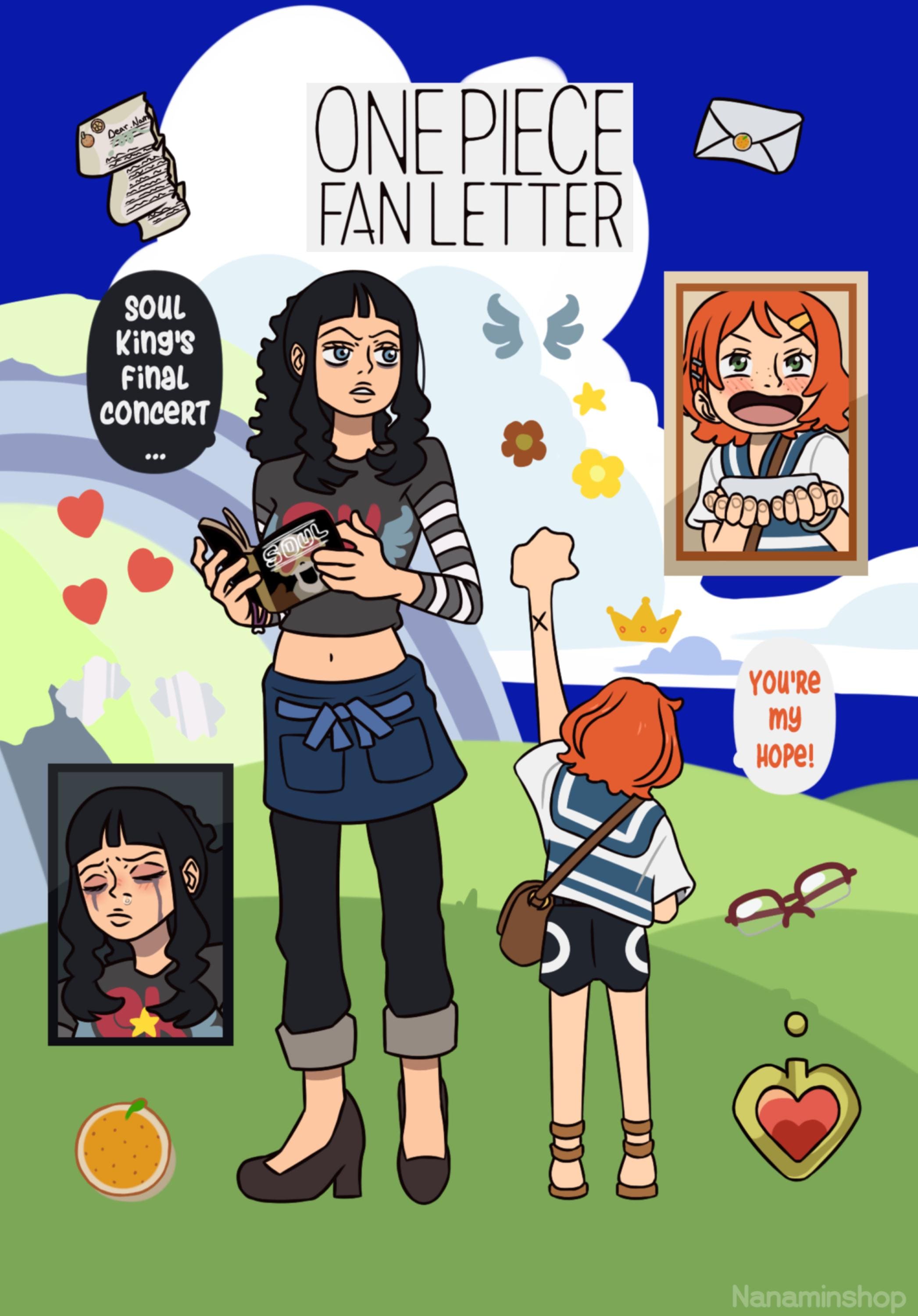 One Piece Fan Letter Sticker Sheet - Etsy