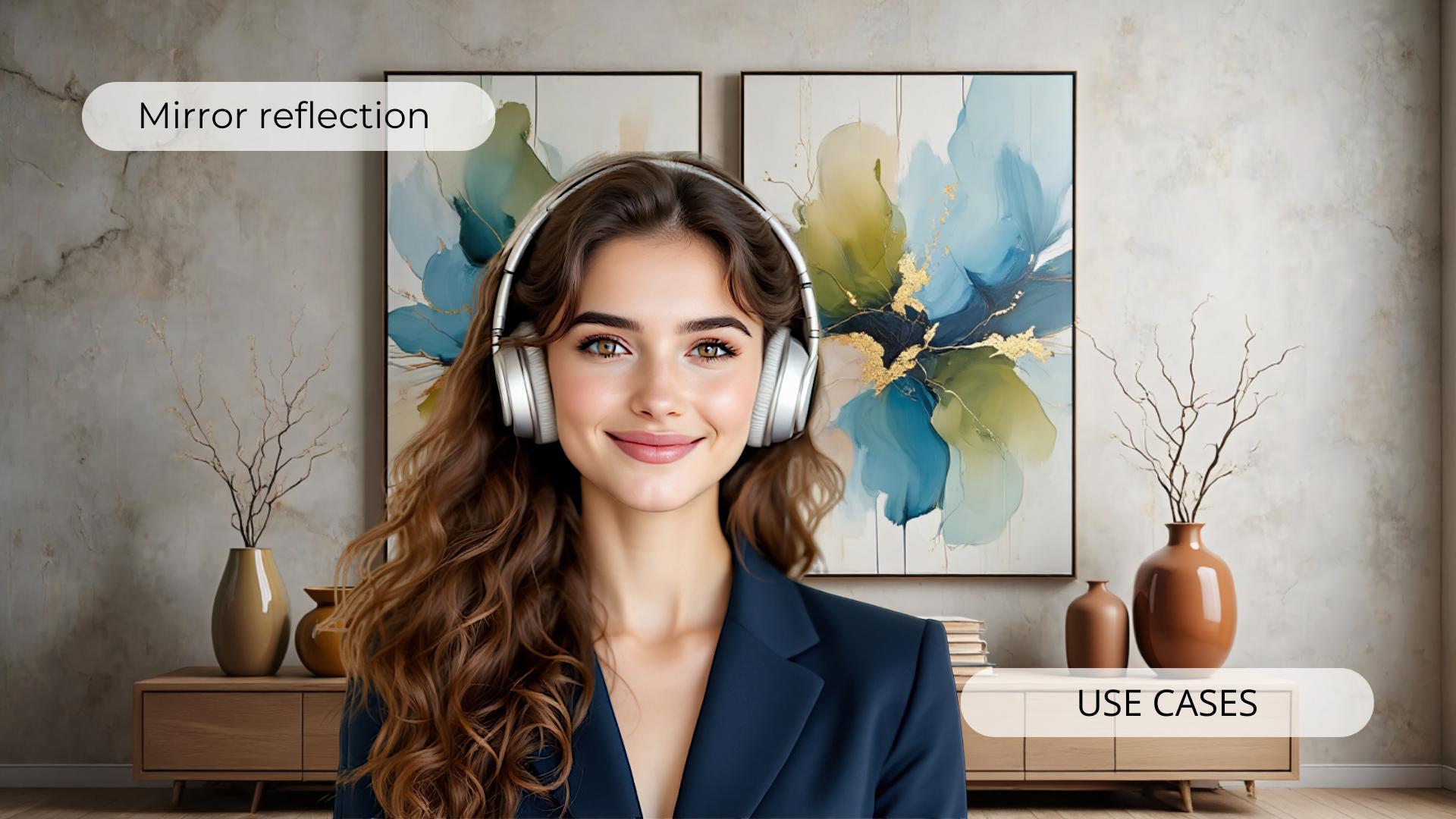 Modern Abstract Art Virtual Background for Zoom Meetings and Home ...