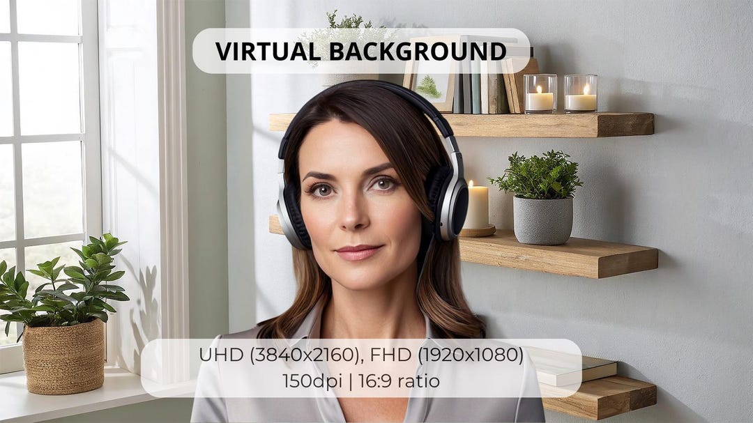 Professional Virtual Background, Conference, Meetings, Minimalist ...