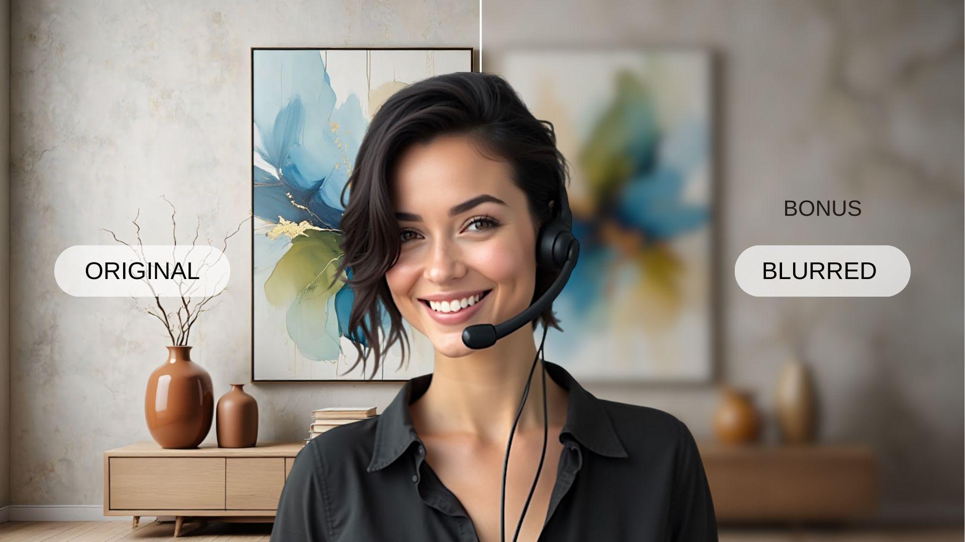 Modern Abstract Art Virtual Background for Zoom Meetings and Home ...