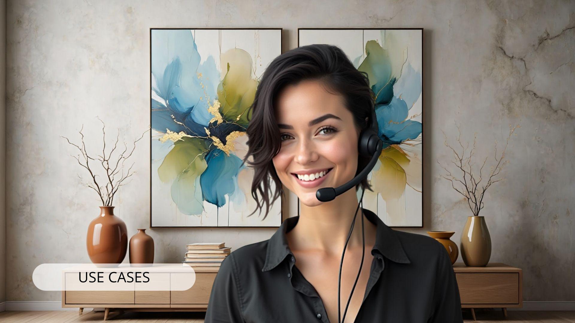 Modern Abstract Art Virtual Background for Zoom Meetings and Home ...