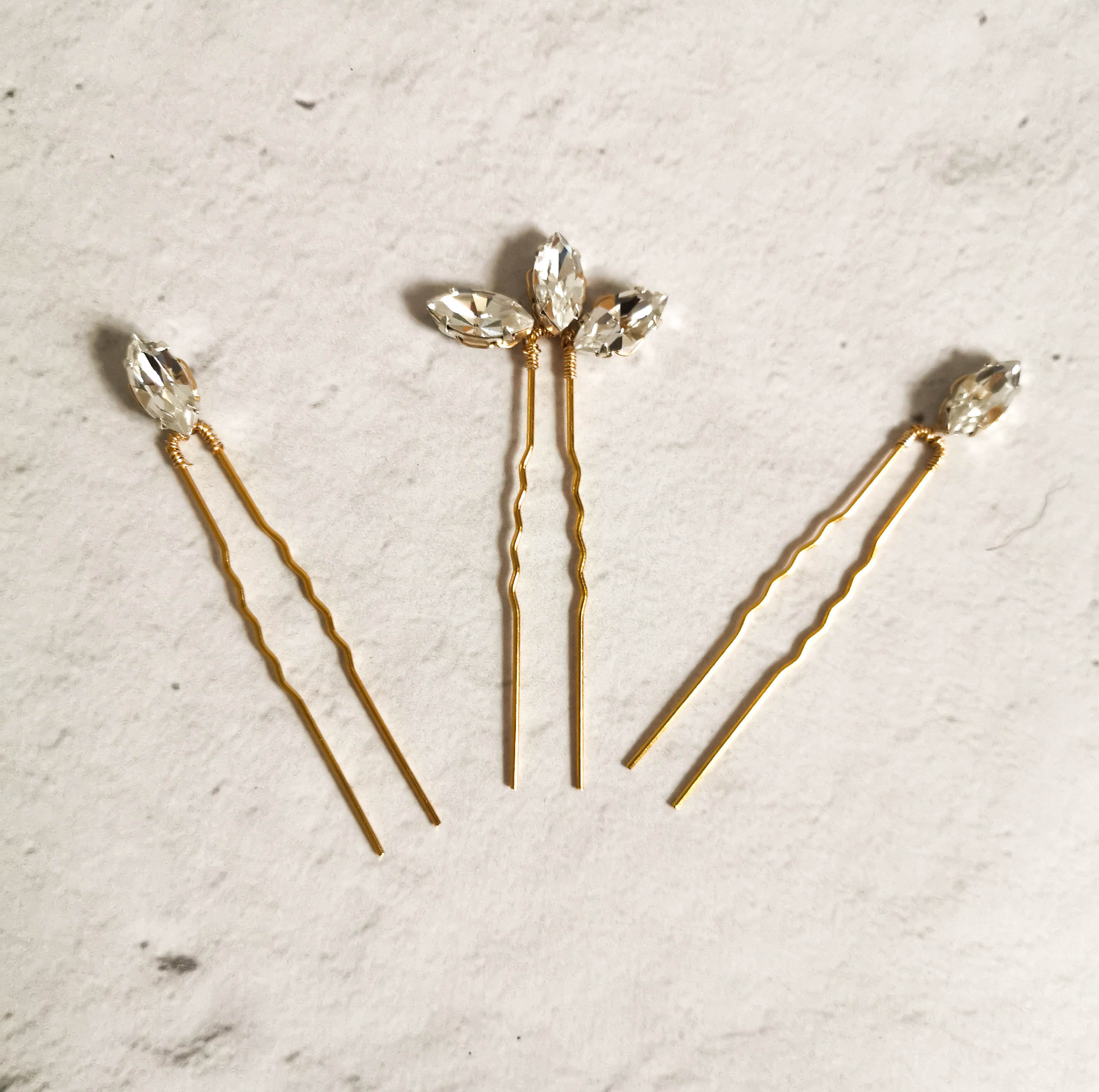 Bridesmaids Hair Pin, Bridal Hair Pin Set, Rhinestone Hair Pin, Crystal ...