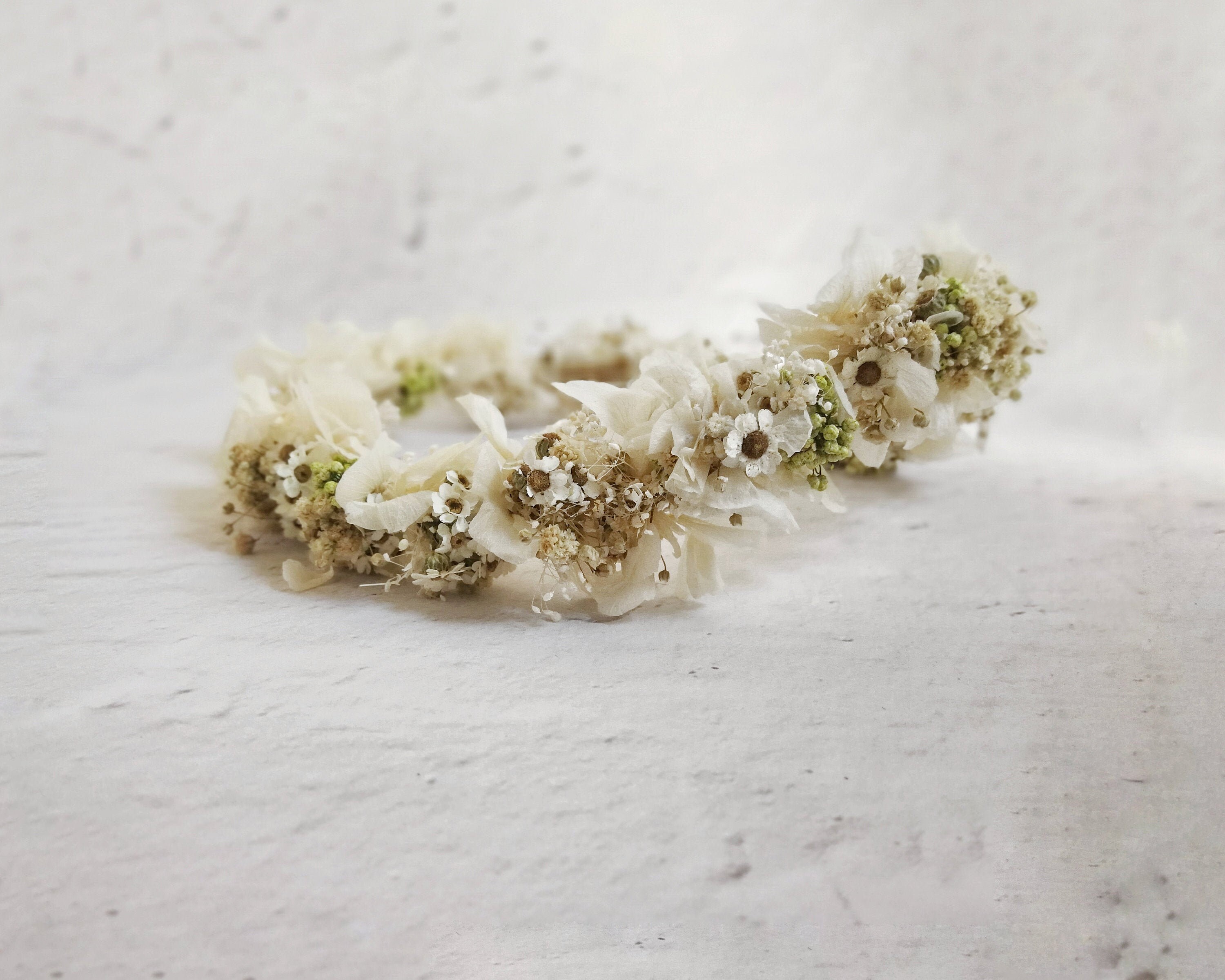 Daisy Flower Crown, Dried Flower Wreath, Daisy Headband, Wildflower ...