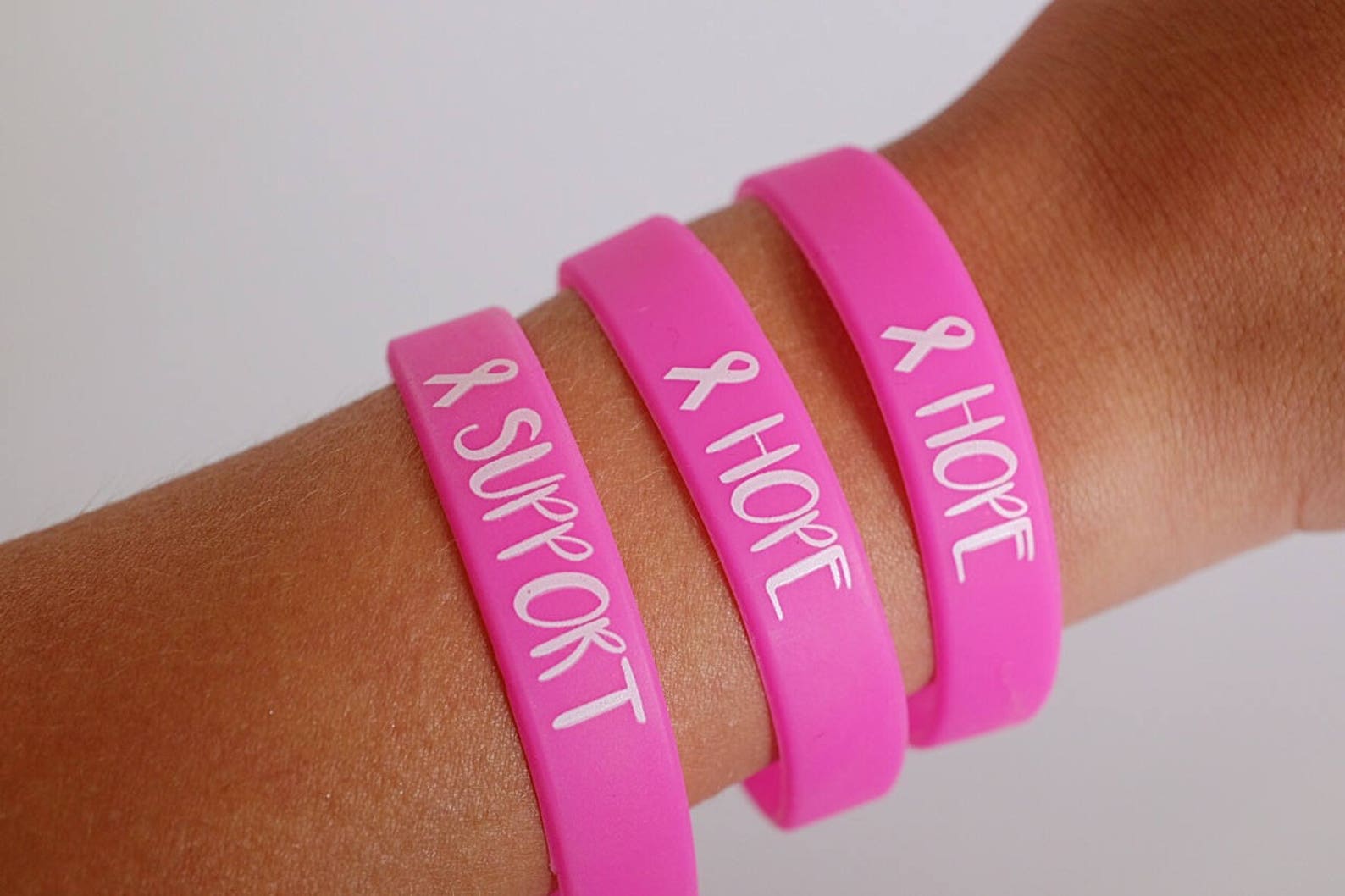 Breast Cancer Support Bracelets - Etsy