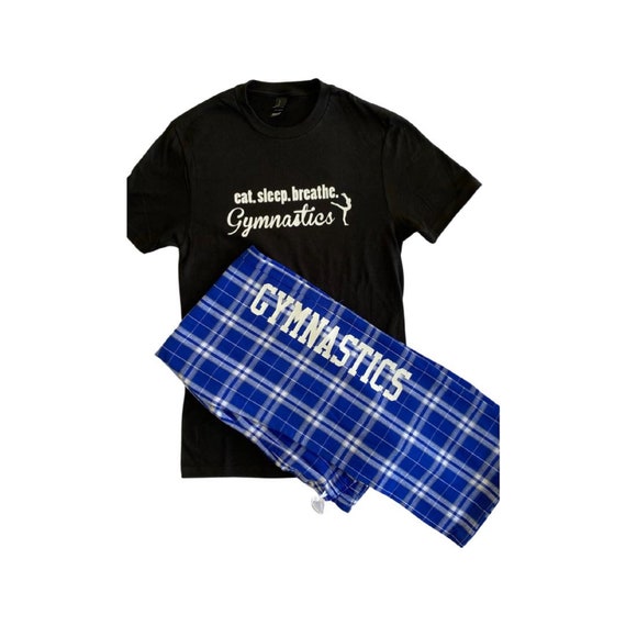 Eat Sleep Breathe Gymnastics Pajama Gift Set | Etsy