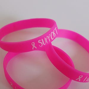 Breast Cancer Support Bracelets - Etsy