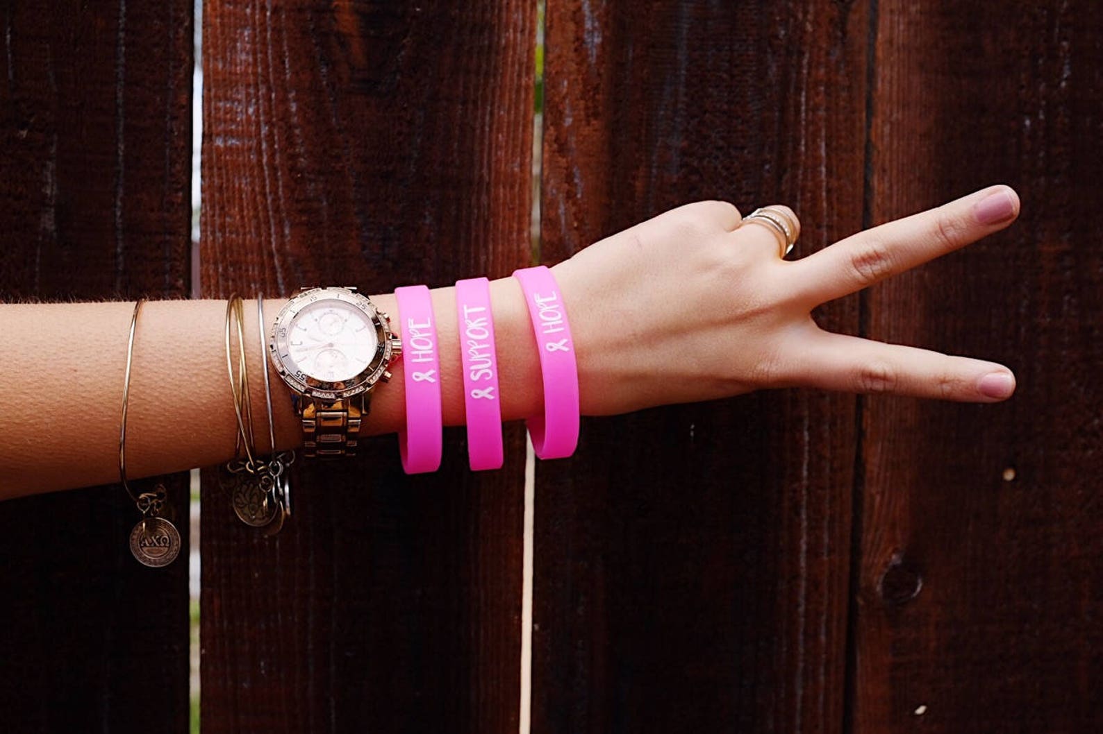 Breast Cancer Support Bracelets - Etsy