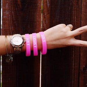 Breast Cancer Support Bracelets - Etsy