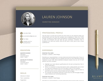 Customizable Professional CV Executive Resume Template - Clean ...