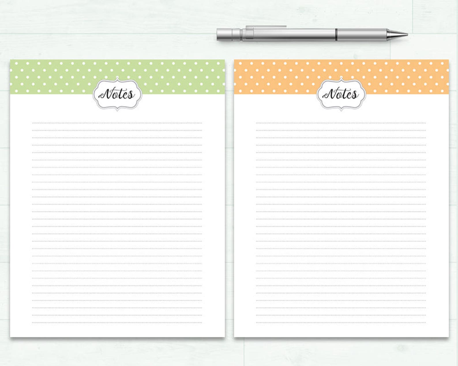 Notes Page Printable Filofax Inserts, Filofax Printable, Planner ...