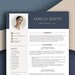 Blue Resume Template With Photo, Modern Resume Template for Word and ...