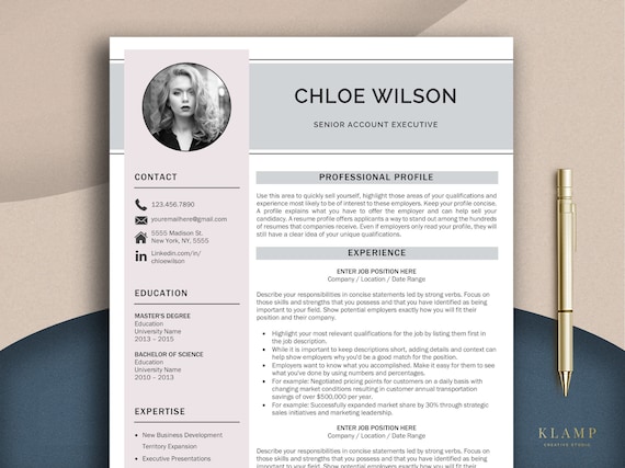 Apple Pages Resume Templates Modern Resume Template For Microsoft Word
