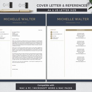 Resume Template Bundle Word and Pages + Cover Letter | Executive Resume ...