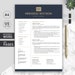 Professional Resume Template, Monogram Resume for Word and Pages ...