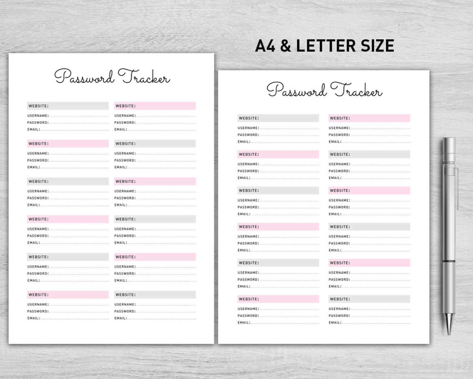 Password Tracker, Password Planner, Password Keeper, Organizing ...