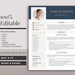 Blue Resume Template With Photo, Modern Resume Template for Word and ...