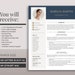 Blue Resume Template With Photo, Modern Resume Template for Word and ...