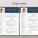 Blue Resume Template With Photo, Modern Resume Template for Word and ...