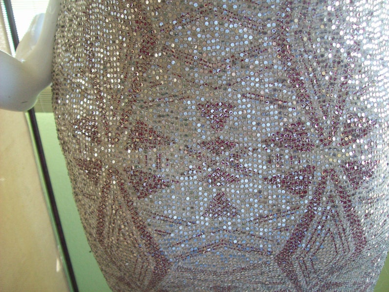 Silver Variegated Bodycon Silver-red Variegated Spangles - Etsy