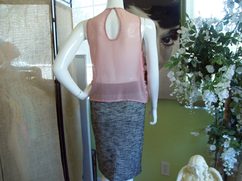 Blush Pink Top Squamous Sequins Shimmy Top Dangling Sequins - Etsy