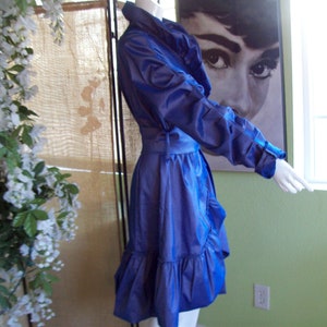 Trench Coat Dress Lightweight Spring-summer Coat Ruffled Hemline High ...