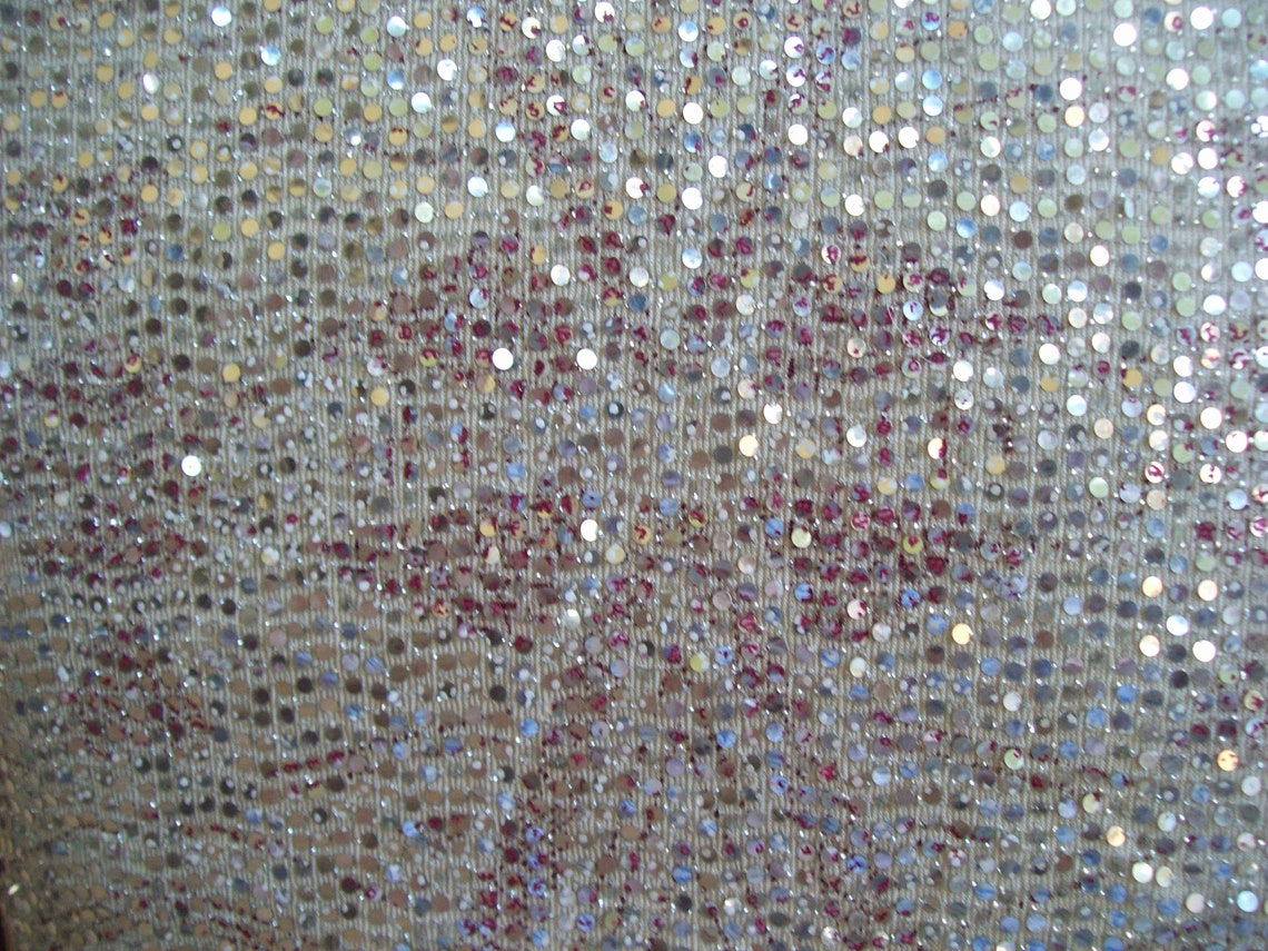 Silver Variegated Bodycon Silver-red Variegated Spangles - Etsy