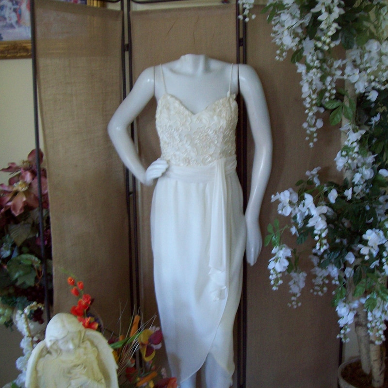 Cream Sash Dress - Etsy