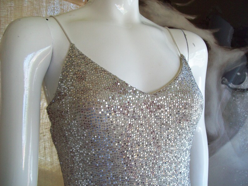 Silver Variegated Bodycon Silver-red Variegated Spangles - Etsy