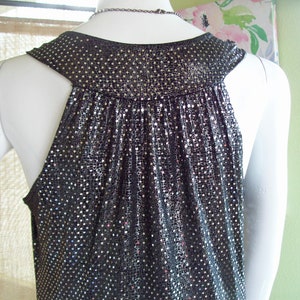 Silver Spangles Bodycon Cowl Neckline Mini Dress Clubbing Sparkle Dress ...