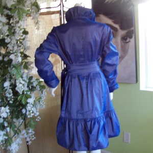 Trench Coat Dress Lightweight Spring-summer Coat Ruffled Hemline High ...