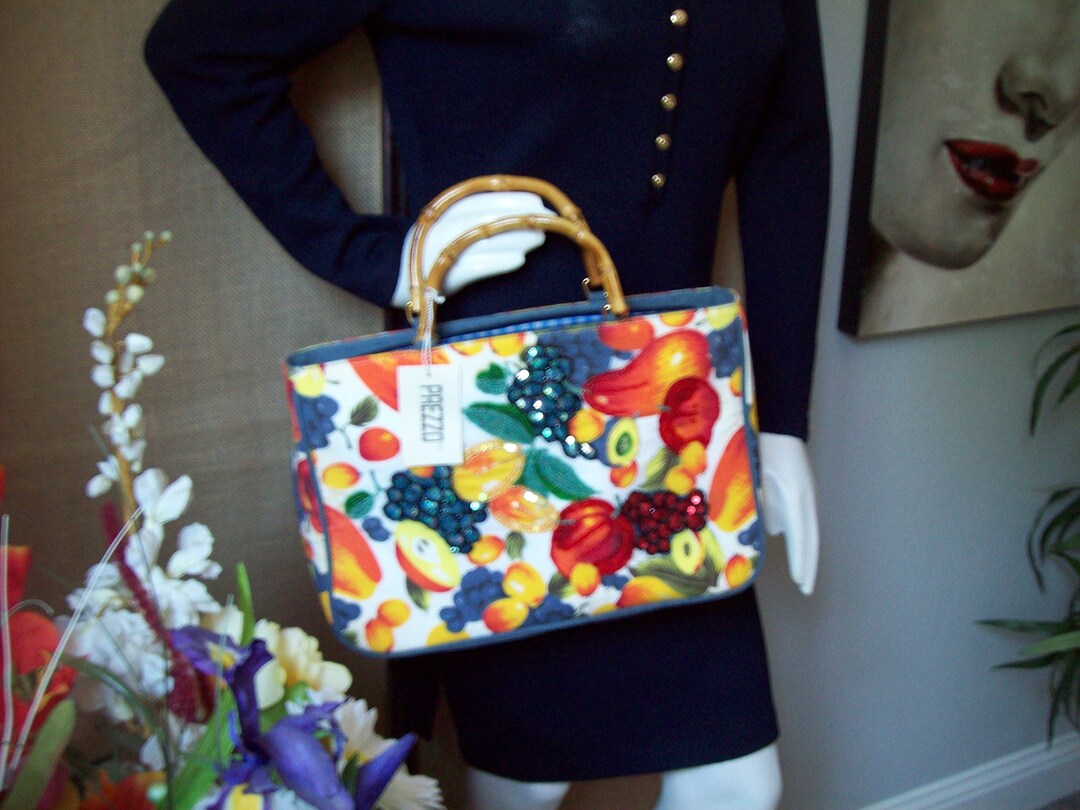 NWT Fruit Handbag Summer Sequin Purse Veggie Handbag Boutique Sparkle ...