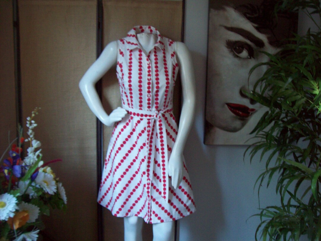 Sock Hop Doo Wop Dress 50's Dance Soda Fountain Bobbie Soxer Cherry Red ...