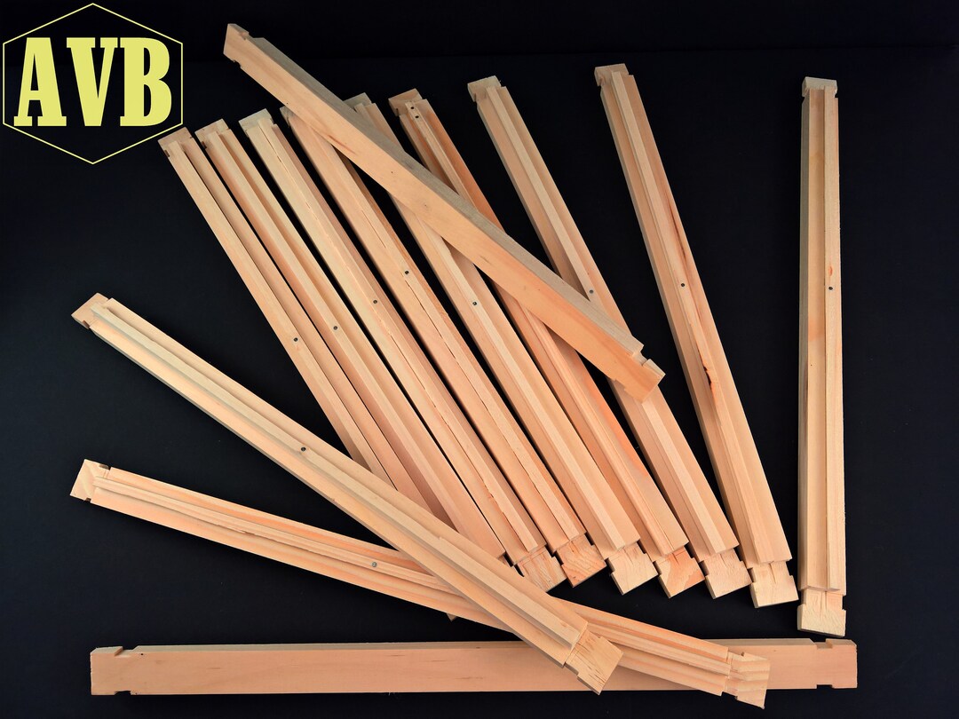 1 Foundationless Frame · Topbar Style · Langstroth 19" · Honeybee Bees ...