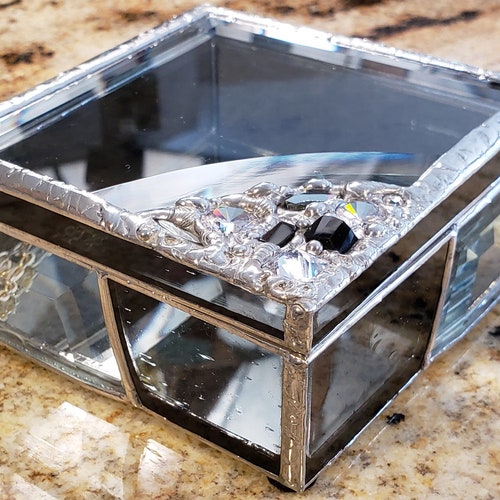 Stained Glass Keepsake Box PDF Instructions and Pattern - Etsy Israel