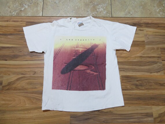 Vintage Led Zeppelin Crop Circles Rock Band Concert Tour White - Etsy