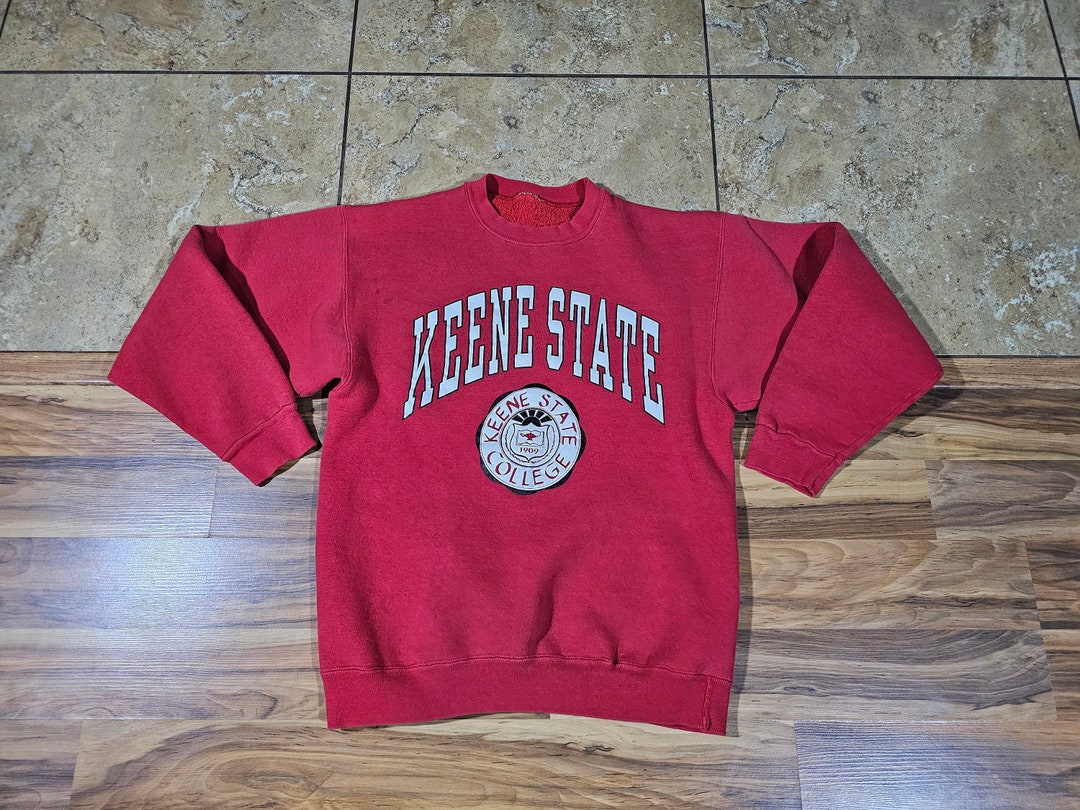 Vintage Keene State University Red Black White Sweatshirt Sweater Sz M ...